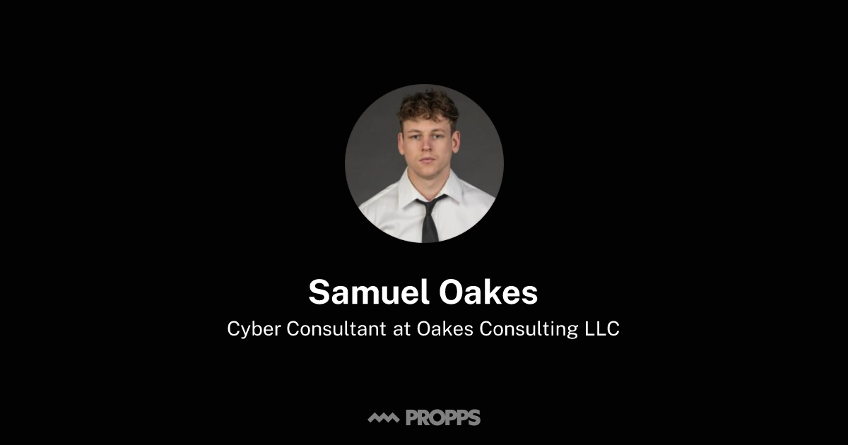 Samuel Oakes - Cyber Consultant at Oakes Consulting LLC