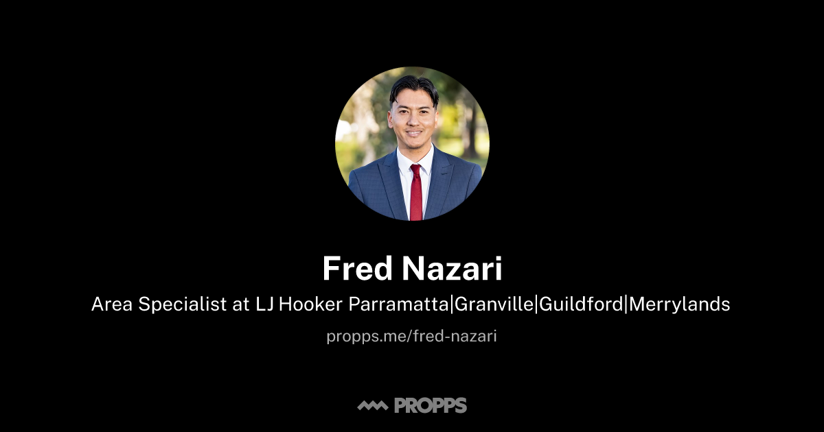 Fred Nazari Agent - Sales Representative at LJ Hooker Granville ...