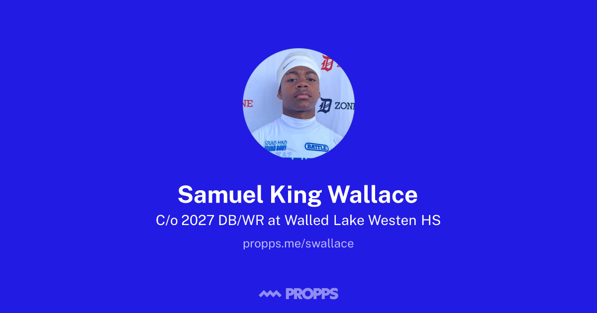 Samuel King Wallace - C/o 2027 DB/WR at Walled Lake Westen HS