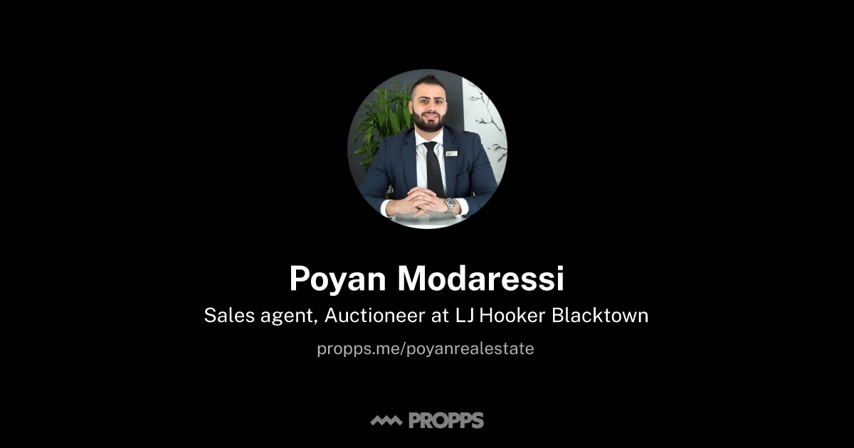 Poyan Modaressi - Sales agent, Auctioneer at LJ Hooker Blacktown