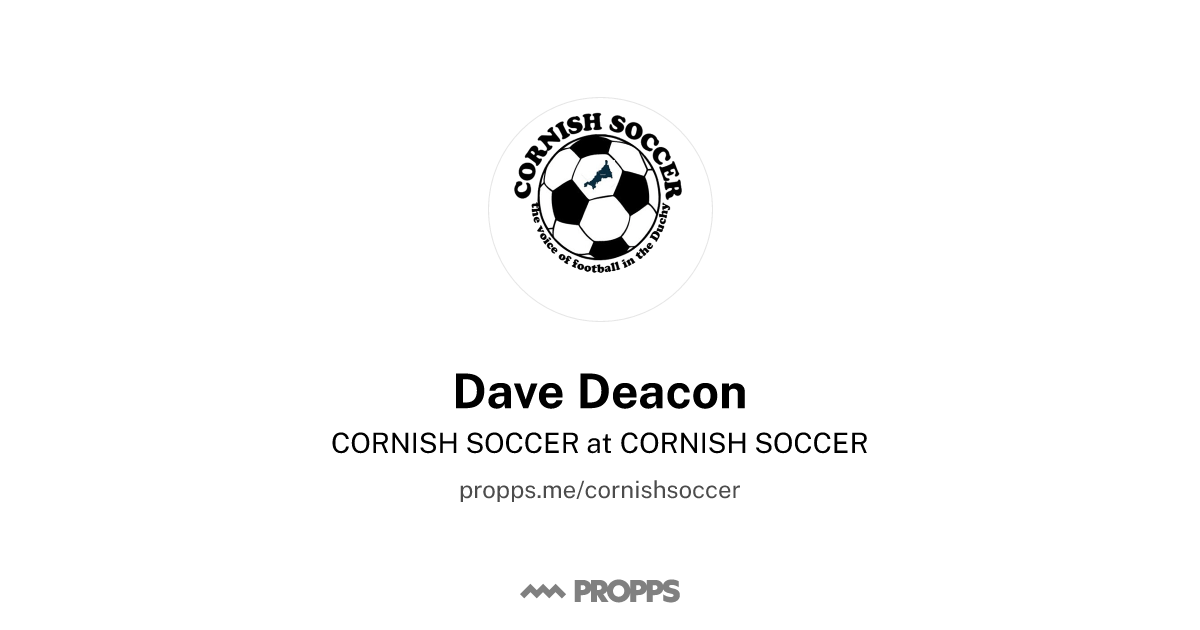 Dave Deacon - CORNISH SOCCER at CORNISH SOCCER